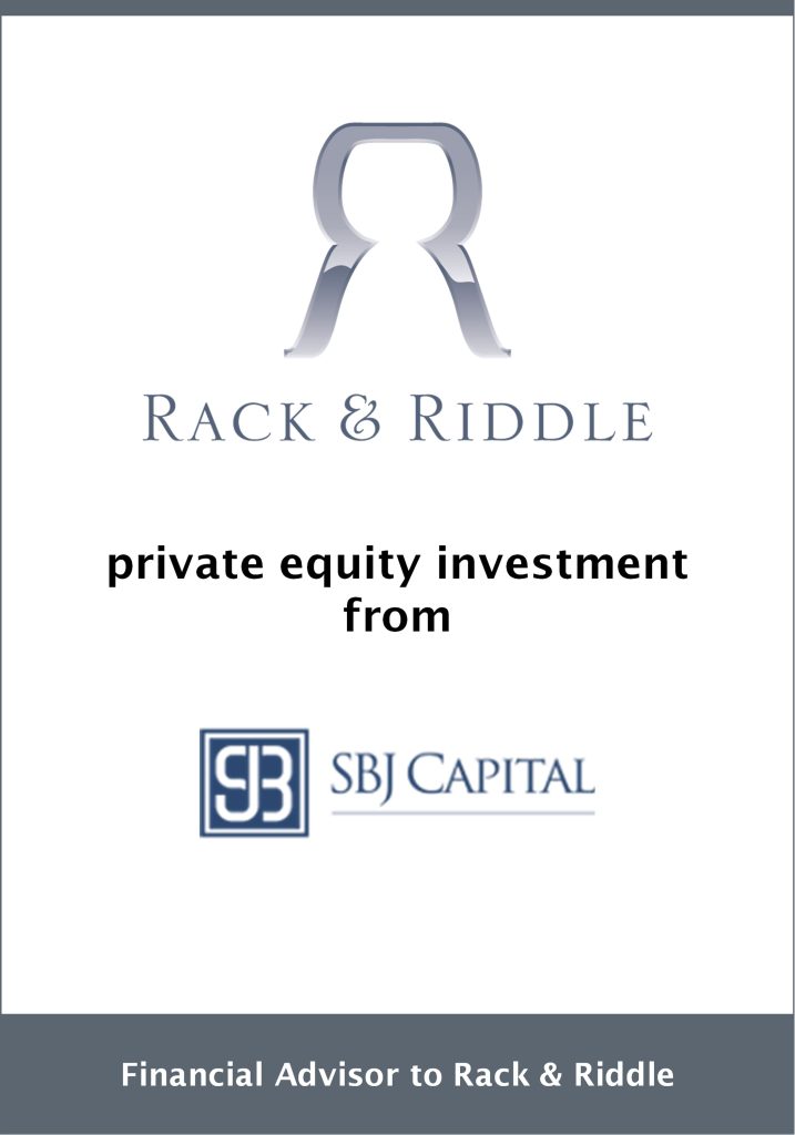 Armory Armory Securities, LLC Announces Rack & Riddle Transaction